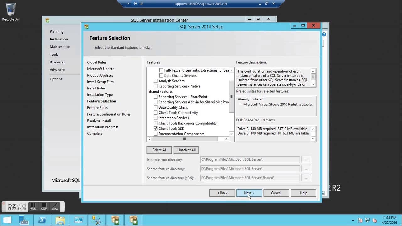 Installing SQL Server Management Object SMO