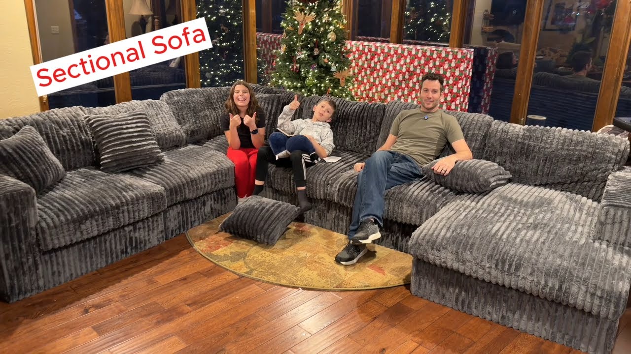 GOSUHI 139” Cloud U-Shaped Sectional Sofa