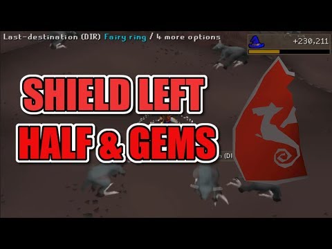 FASTEST SHIELD LEFT HALF & GEMS! - Ironman Guide OSRS