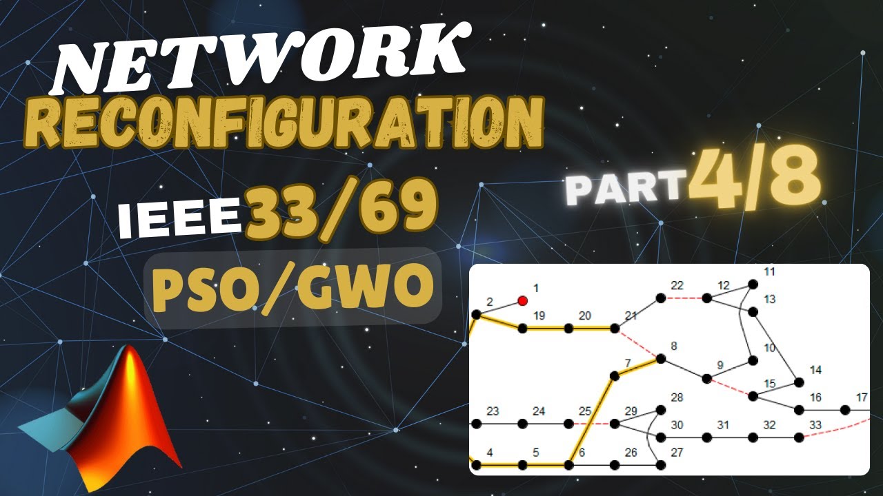 Hybrid Optimization (BPSO + GWO) to Optimal Reconfiguration - IEEE 33 BUS GWO CASE 2 - 4/8
