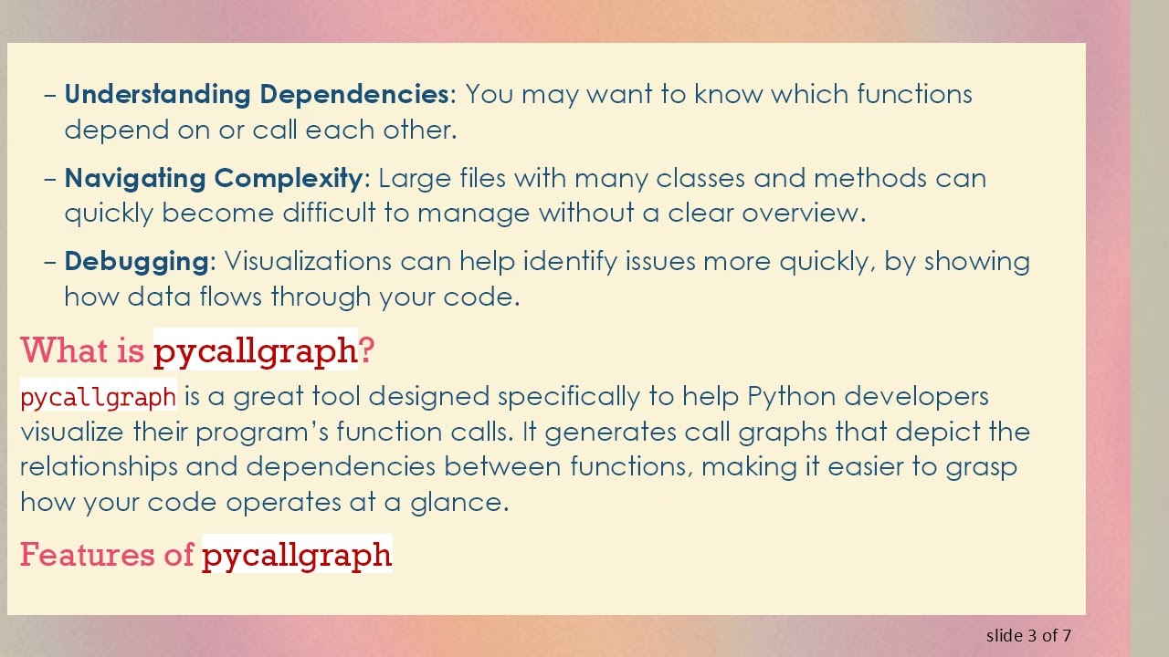Discovering Methodologies: Visualize Your Python Classes and Functions with pycallgraph