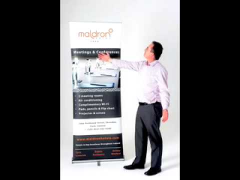 How to make a roll up banner stand / retractable stand