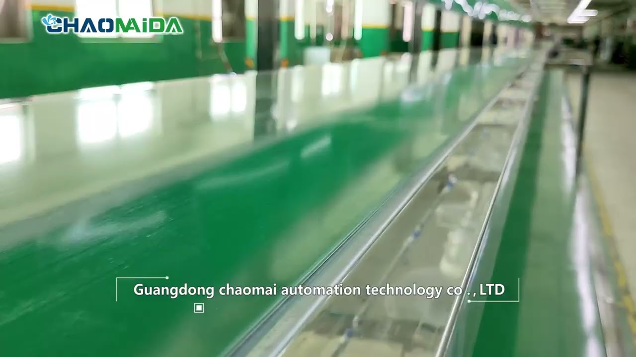 Double layer belt conveyor assembly line