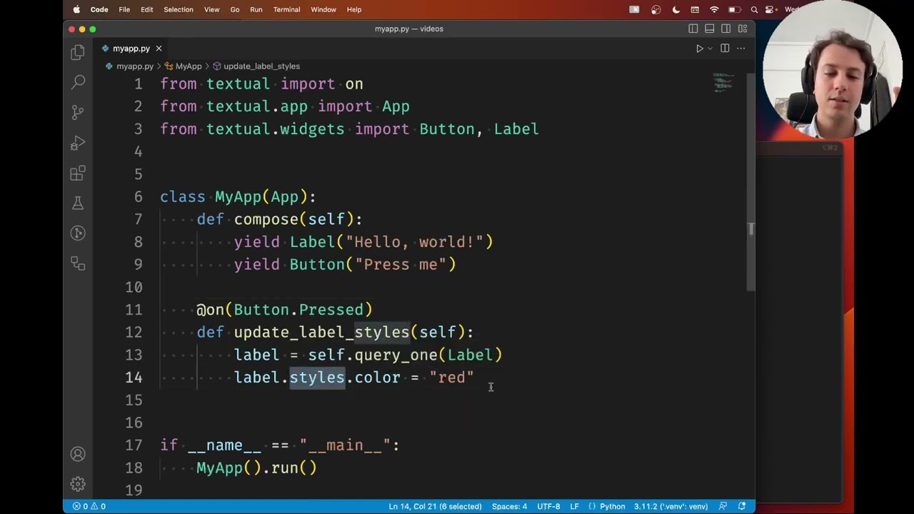 How to programmatically change CSS styles in Textual
