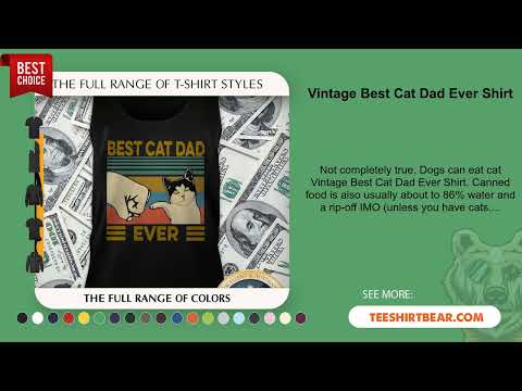 Vintage Best Cat Dad Ever Shirt
