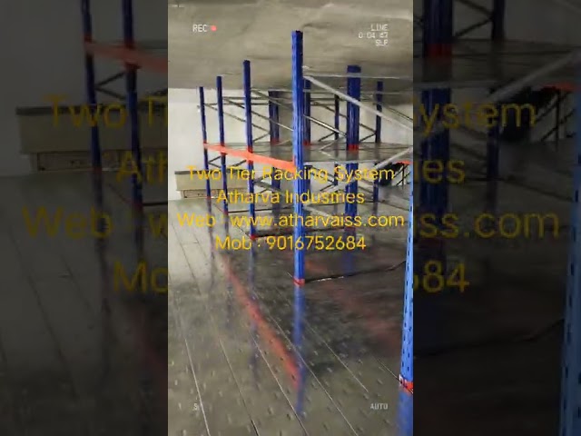 Two Tier Racking Systems For warehouse - Two Tier Storage Racking ...