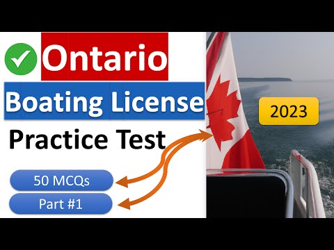 Ontario Boating License Practice Test 2023 Navigating Canadian Waters Safely! 🛥️🍁
