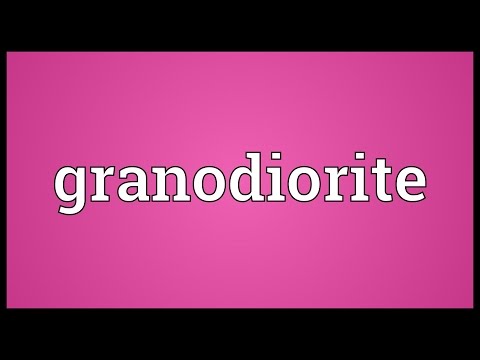 Granodiorite Meaning