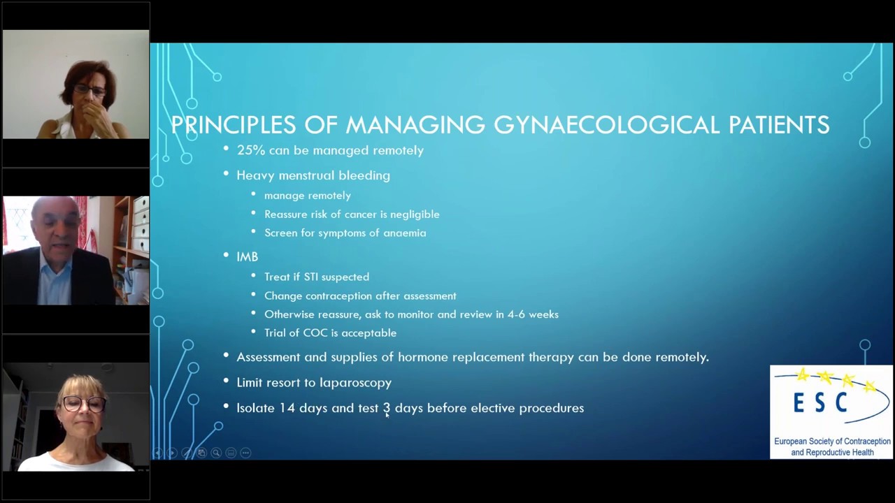 ESC Webinar: Contraception COVID time