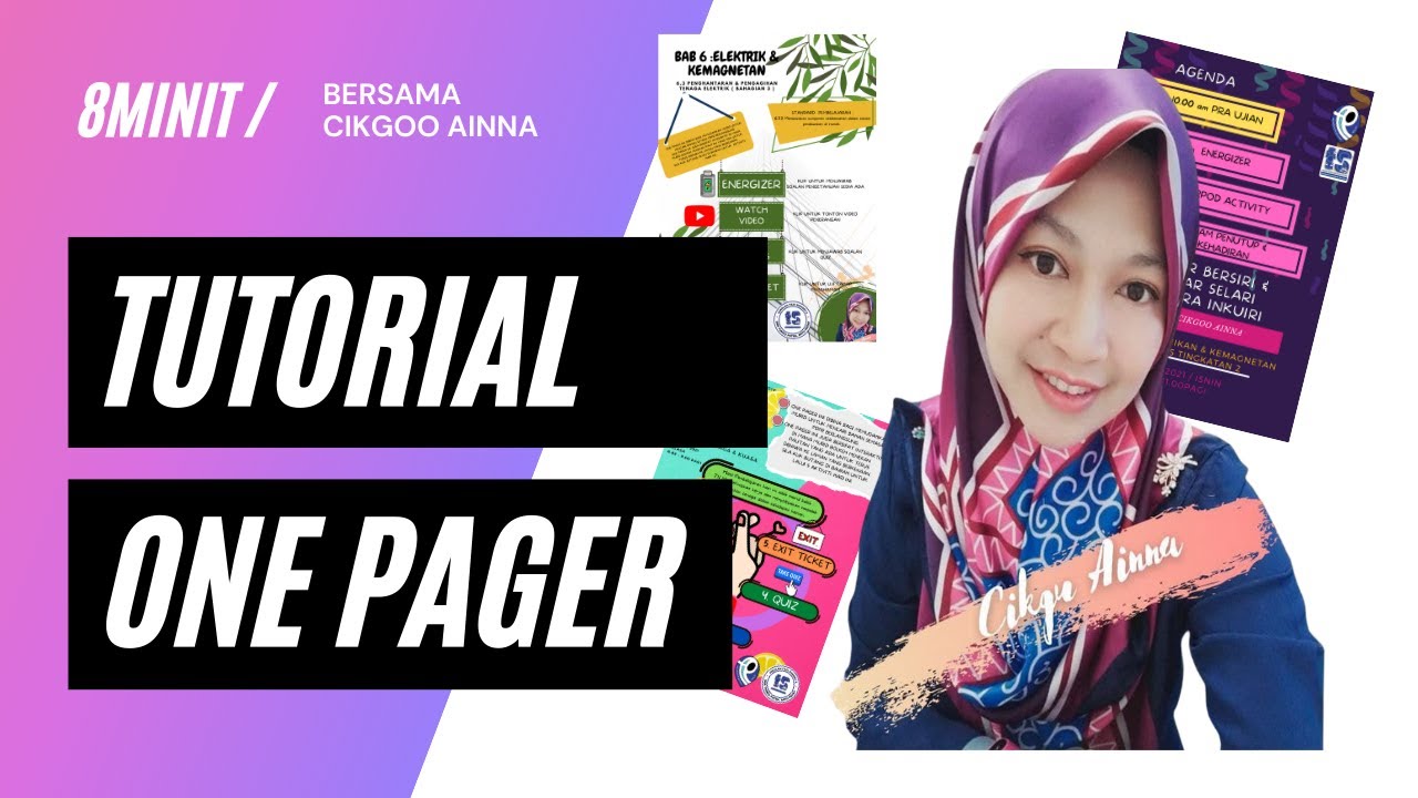 Tutorial One Pager Amalan Baik PDPR