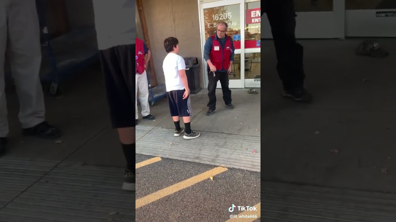 Kid arguing with Lowe’s employee