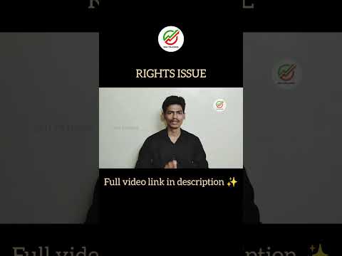 Rights issue Meaning in Tamil #stockmarket #rightsissue #rights