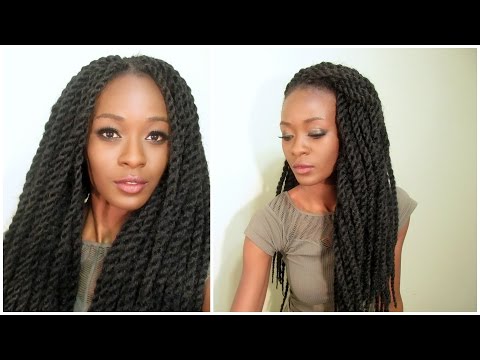 Realistic Senegalese Twist Crochet Braids With Individual Twist Perimeter (Pre-twisted hair)