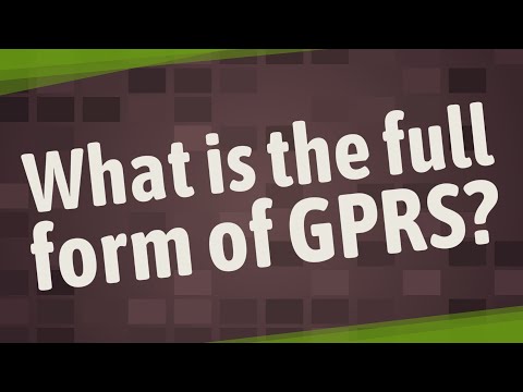 What is the full form of GPRS?