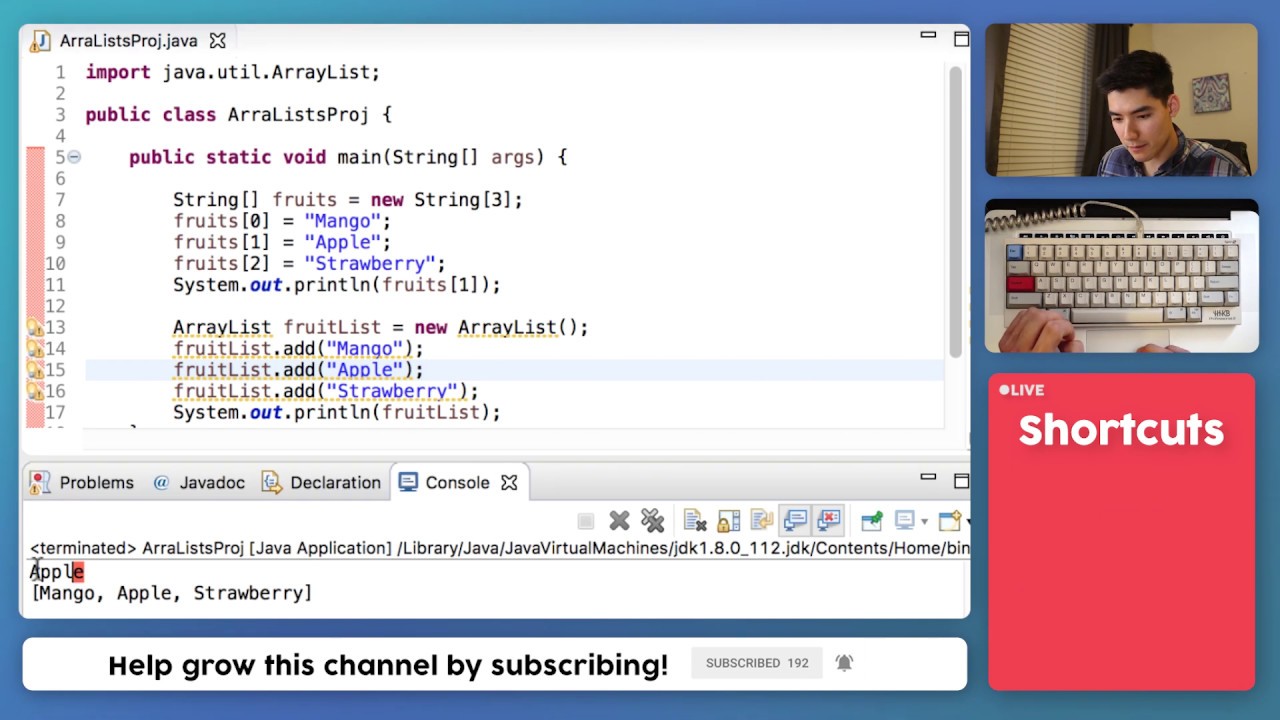 ArrayList in Java Tutorial #36