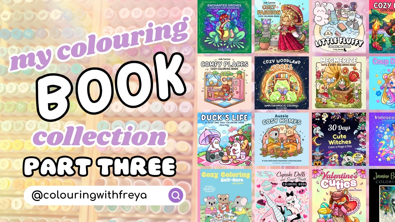 My Colouring Book Collection - Part Three - Cozy Colouring Book Flip Throughs - 40 Books!