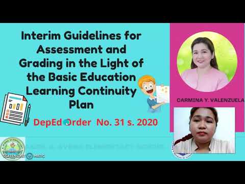 DepEd Order No 31 s 2020 ASSESSMENT and GRADING in NEW NORMAL(Tagalog)