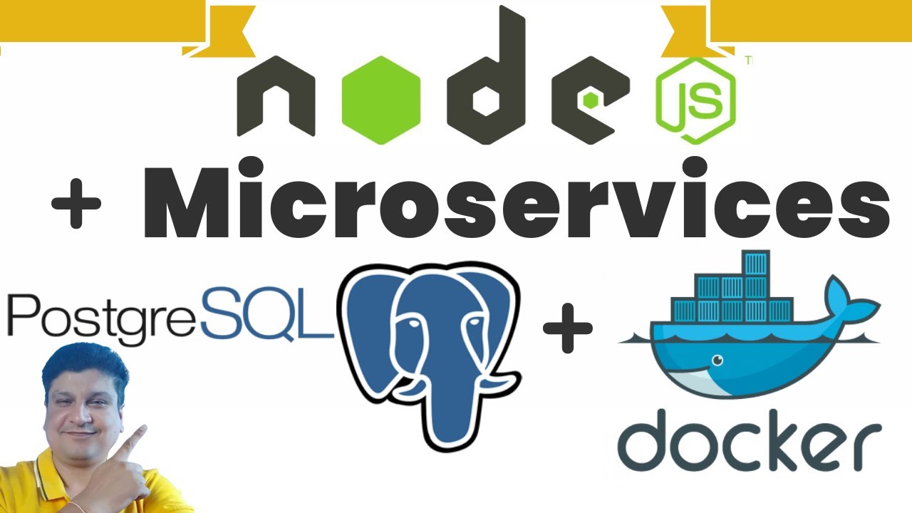 Create Nodejs JavaScript Microservices Project with Postgres Database in Docker Container