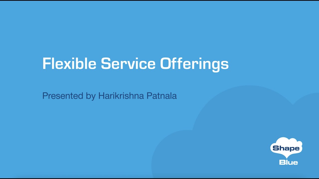Flexible Service Offerings l CloudStack 'Feature First Look' Series