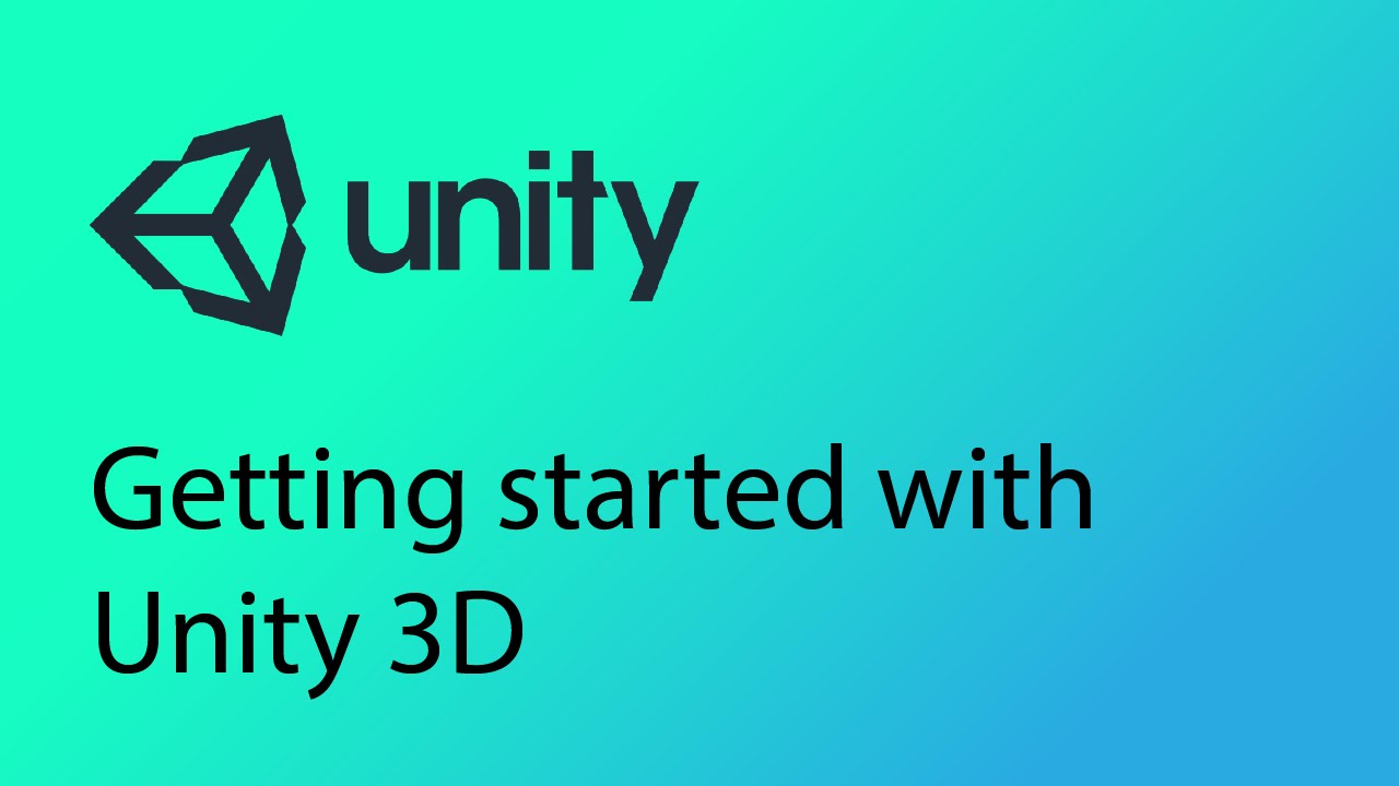 Unity Tutorial 1 - Getting started with Unity 3D