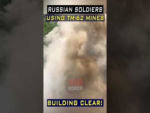 Russian Soldiers Use TM-62 Mines for Building Demolition