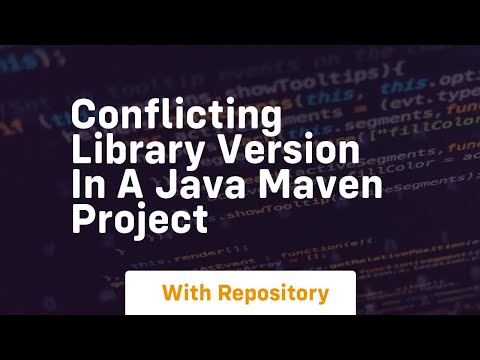 conflicting library version in a java maven project