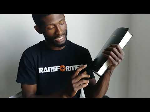Unboxing my first Bible from the online Christian book store