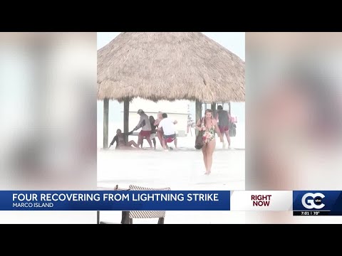 Experts talk safety after lightning strikes four women on Marco Island Beach