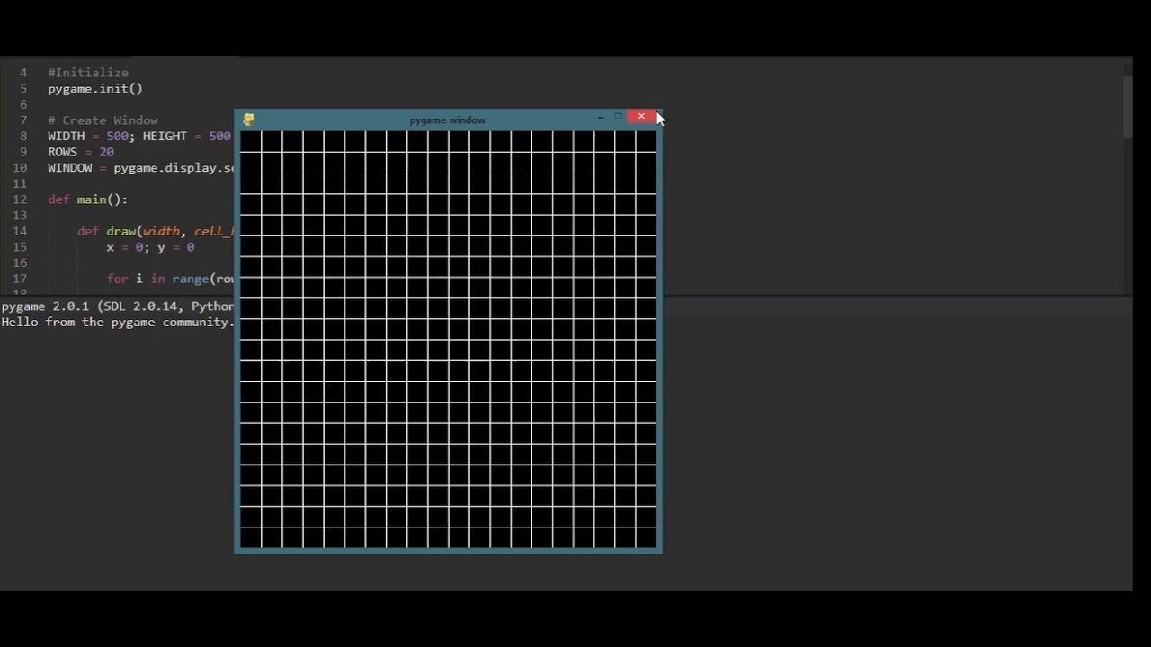 How to create a Grid in Python #Python