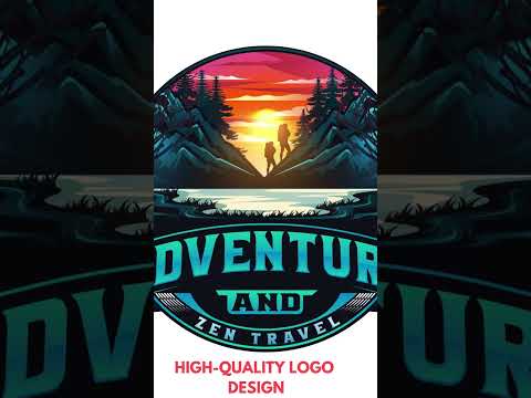 DesignTravel agency,beach resort and company brand logo