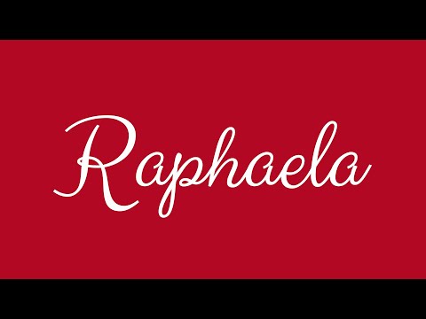 Learn how to Sign the Name Raphaela Stylishly in Cursive Writing