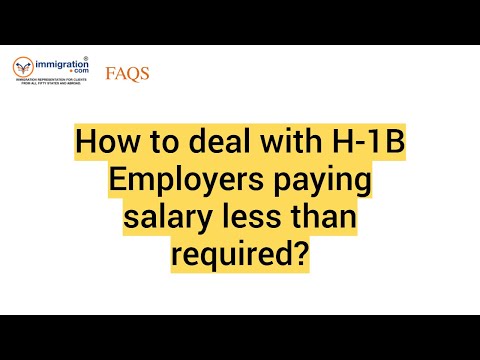 How to deal with H-1B Employers paying salary less than required?