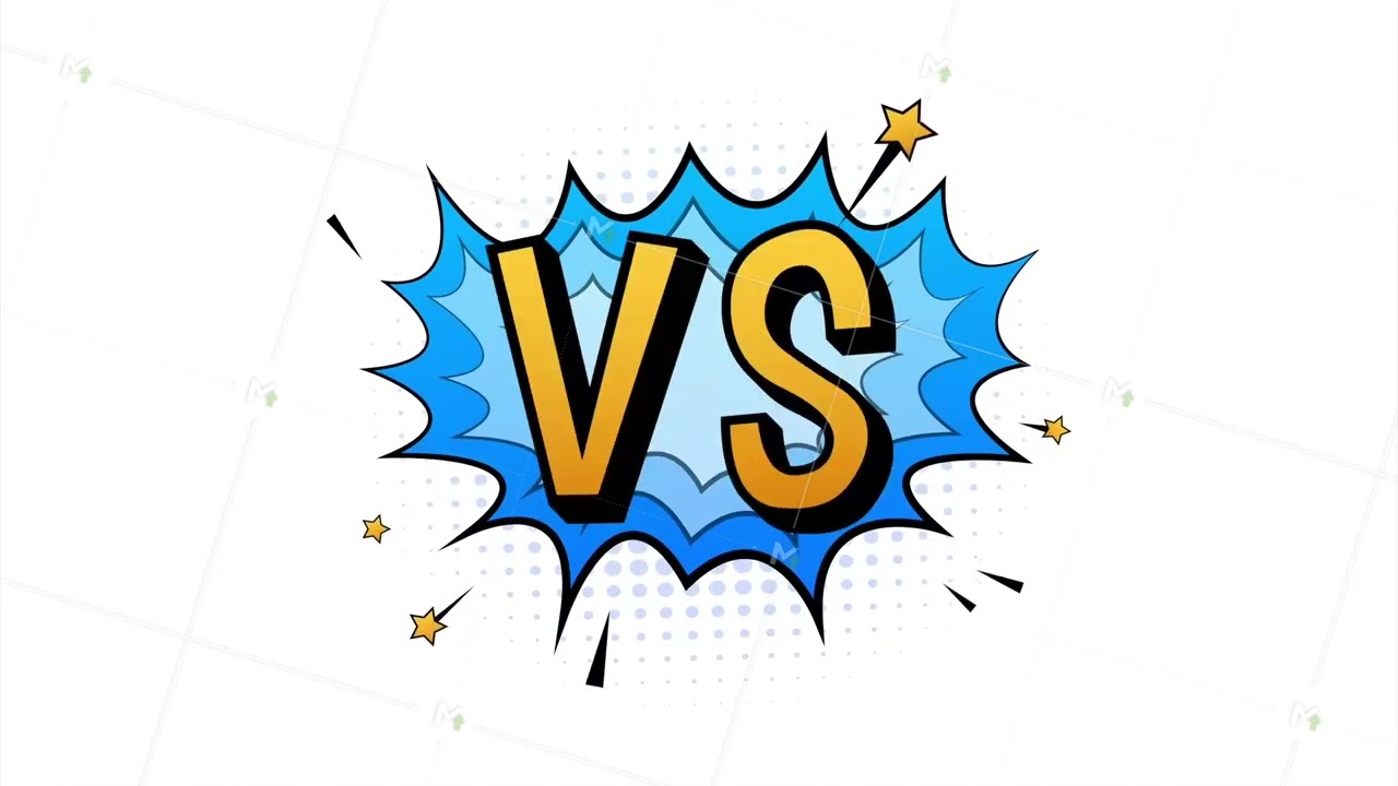 Fight comic speech bubble with expression text VS or versus. Stock illustration.