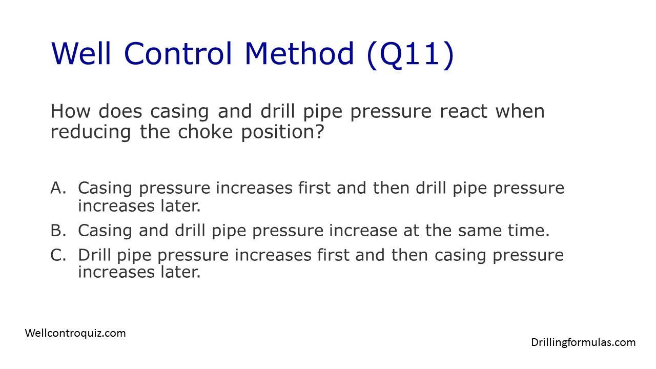 Well Control Method (Q11)