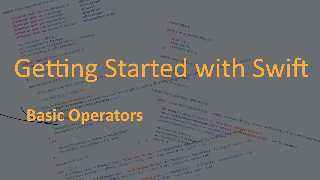 Getting Started with Swift #3 - Basic Operators