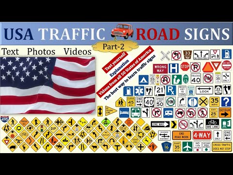 USA TRAFFIC ROAD SIGNS - Part 2
