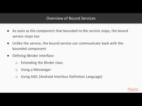 Learn Hands On Android Application Components Services and Fragments Bound Services | packtpub ...