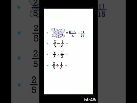 Fractions ( Addition/Subtraction/Multiplication/Division)
