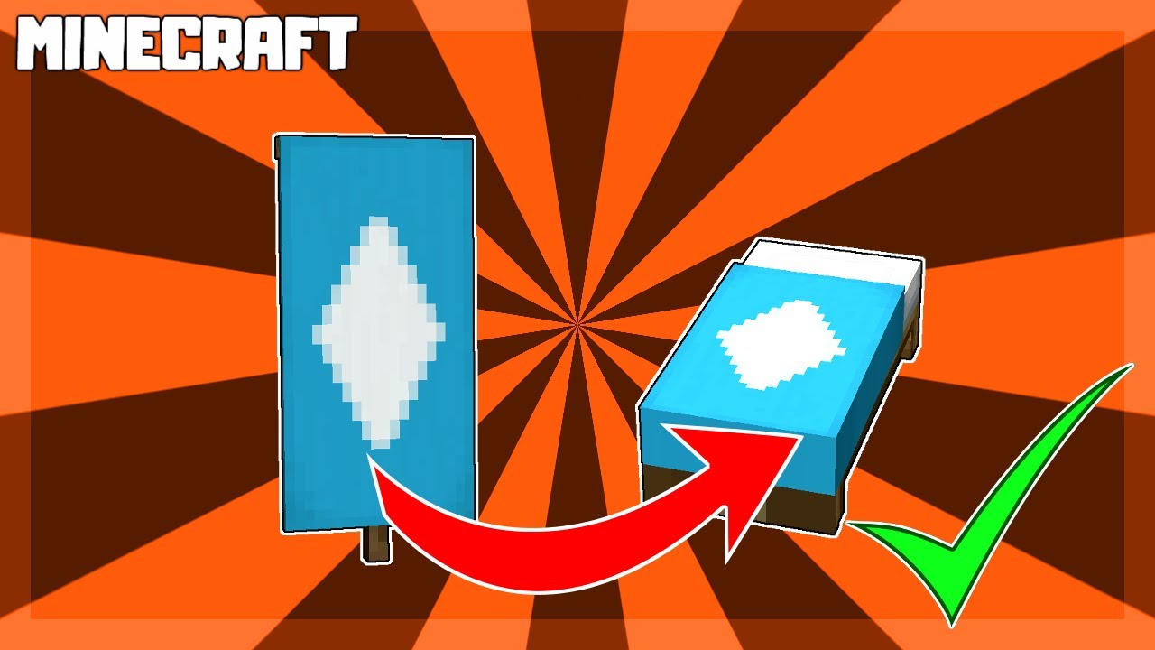 How to Put Banners on Beds Using a Datapack! - Minecraft Tutorial