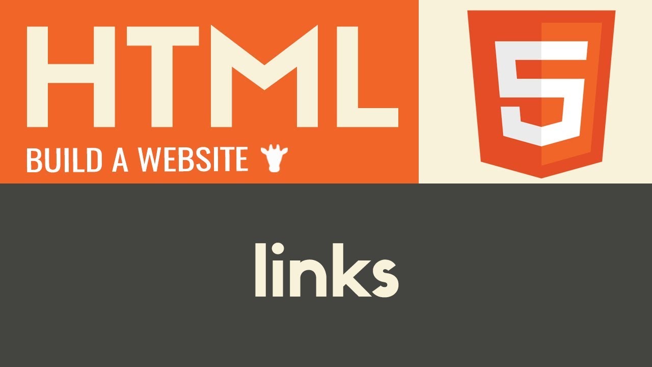 Links | HTML | Tutorial 8