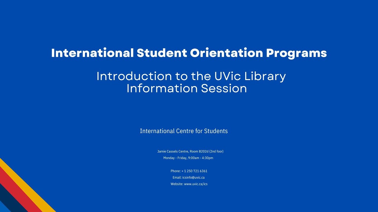 Introduction to the UVic Library