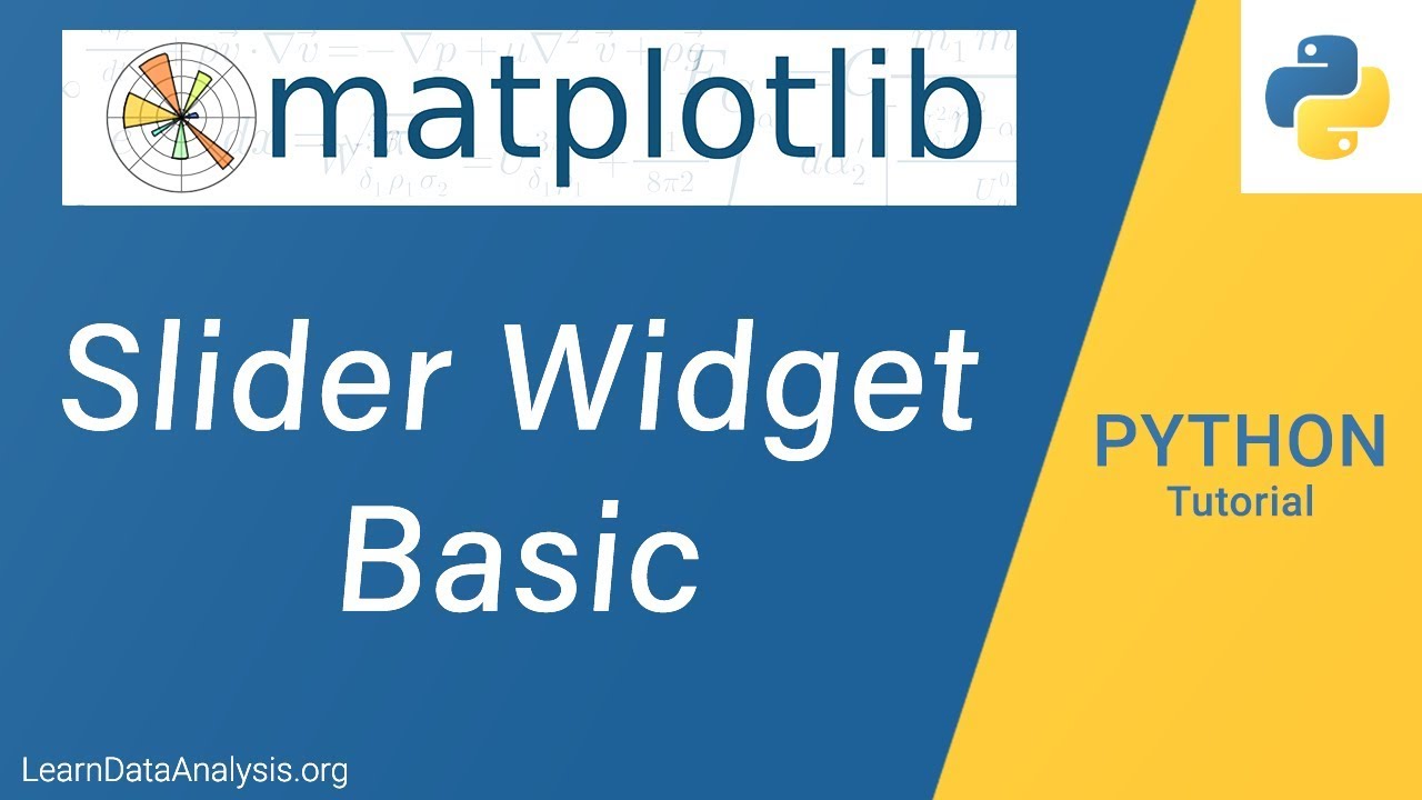 How to create a Slider using matplotlib library in Python | Python Data Visualization