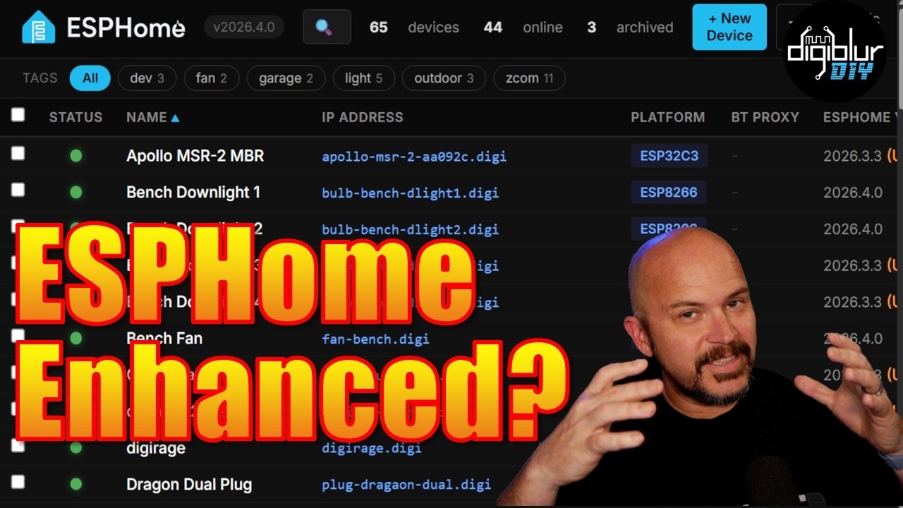 State of the ESPHome Enhanced Dashboard ?