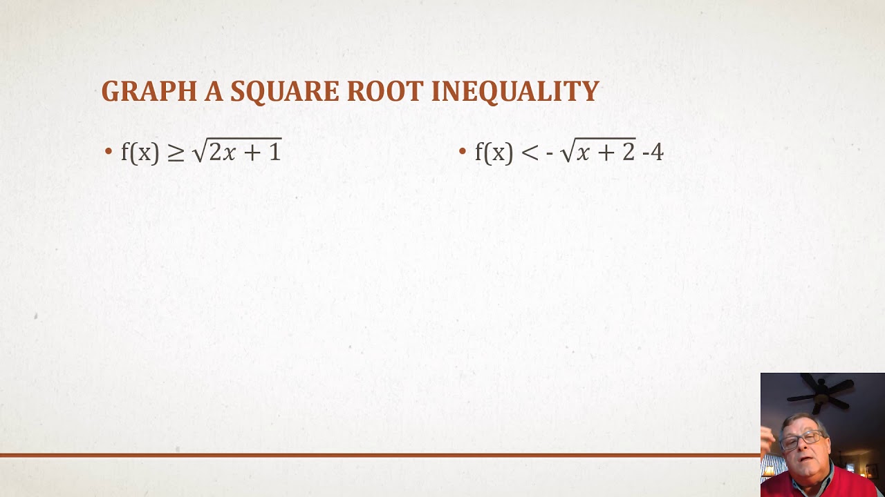 Graph a Square Root Inequality