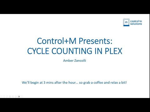 Control+M Presents: Plex Cycle Counting