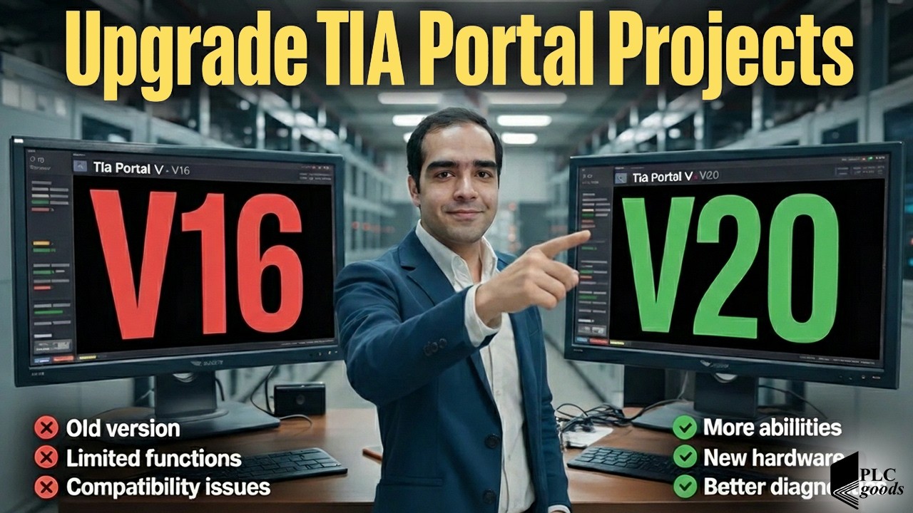 Upgrade TIA Portal Projects | V16 to V20 Example | Live 4
