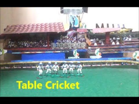 cricket board game / table cricket / India / indoor cricket game / play rules / toy cricket stadium