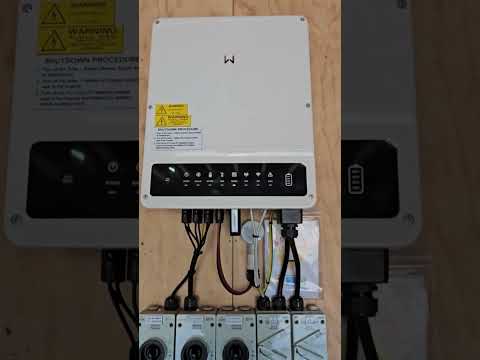 Power ON Goodwe GW10 KL ET & Pylontech H1 Battery Stack
