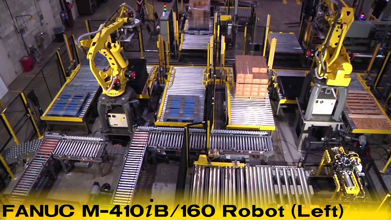 Robotic Case Palletizing and Stretch Wrapper System - Courtesy of Kaufman Engineered Systems