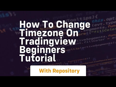 How to change timezone on tradingview beginners tutorial